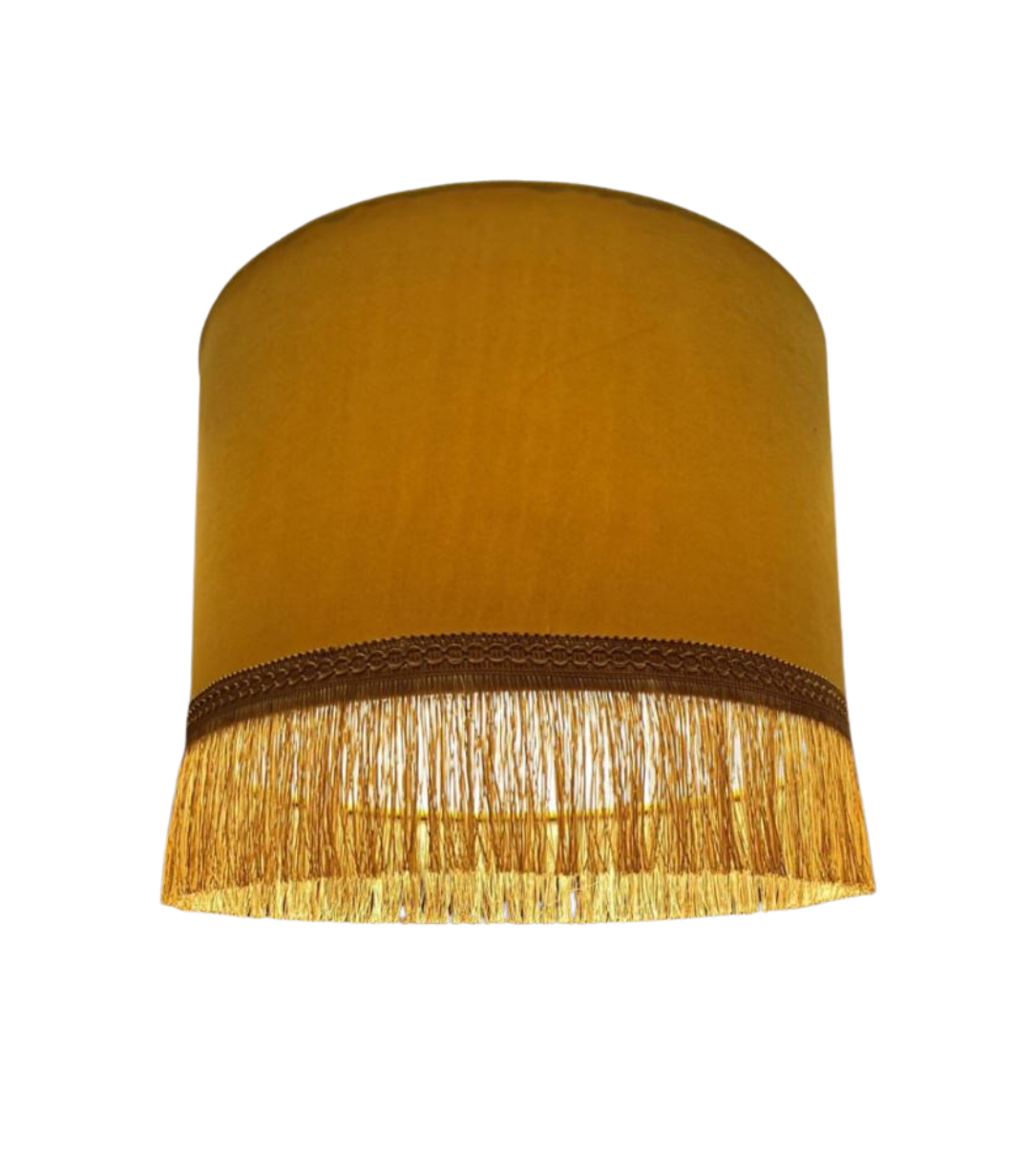 Marigold Velvet Fringe Pendant - Borrowed Charm