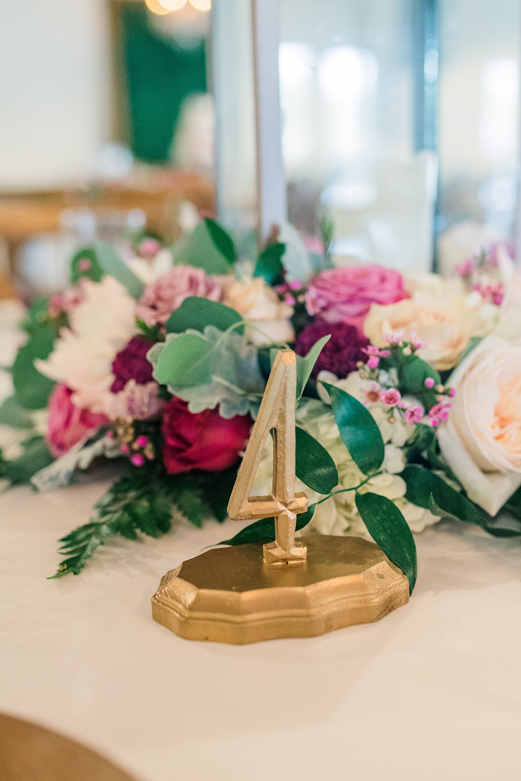 Small Gold Table Numbers - Crystal & Crates