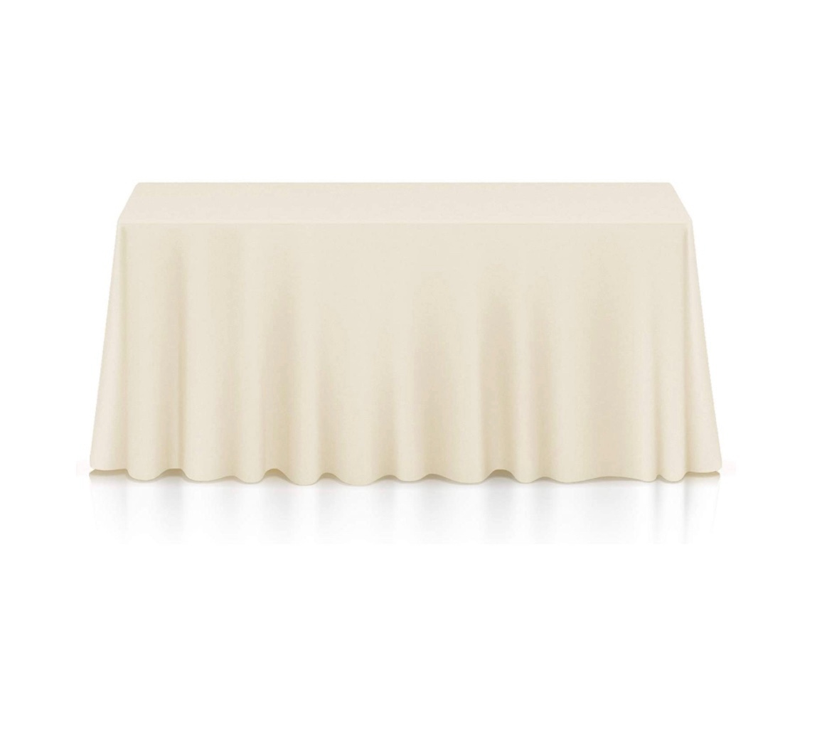 90x132 Ivory Banquet Linen - CT Event Rental