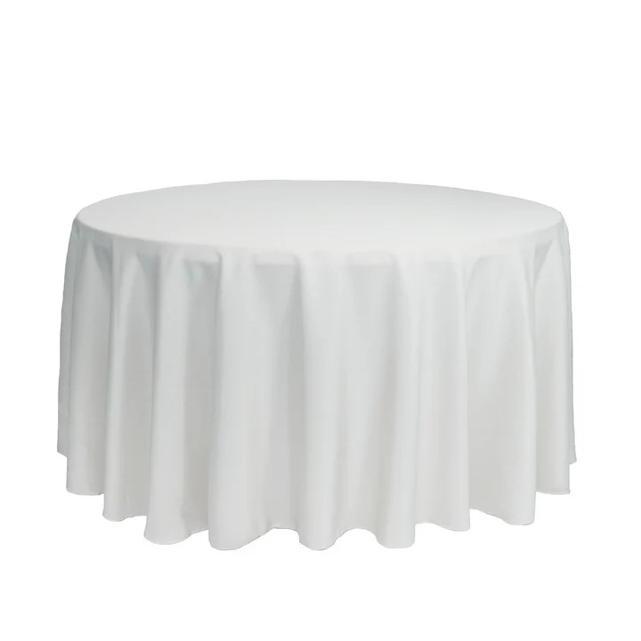 White Polyester Tablecloths - CT Event Rental