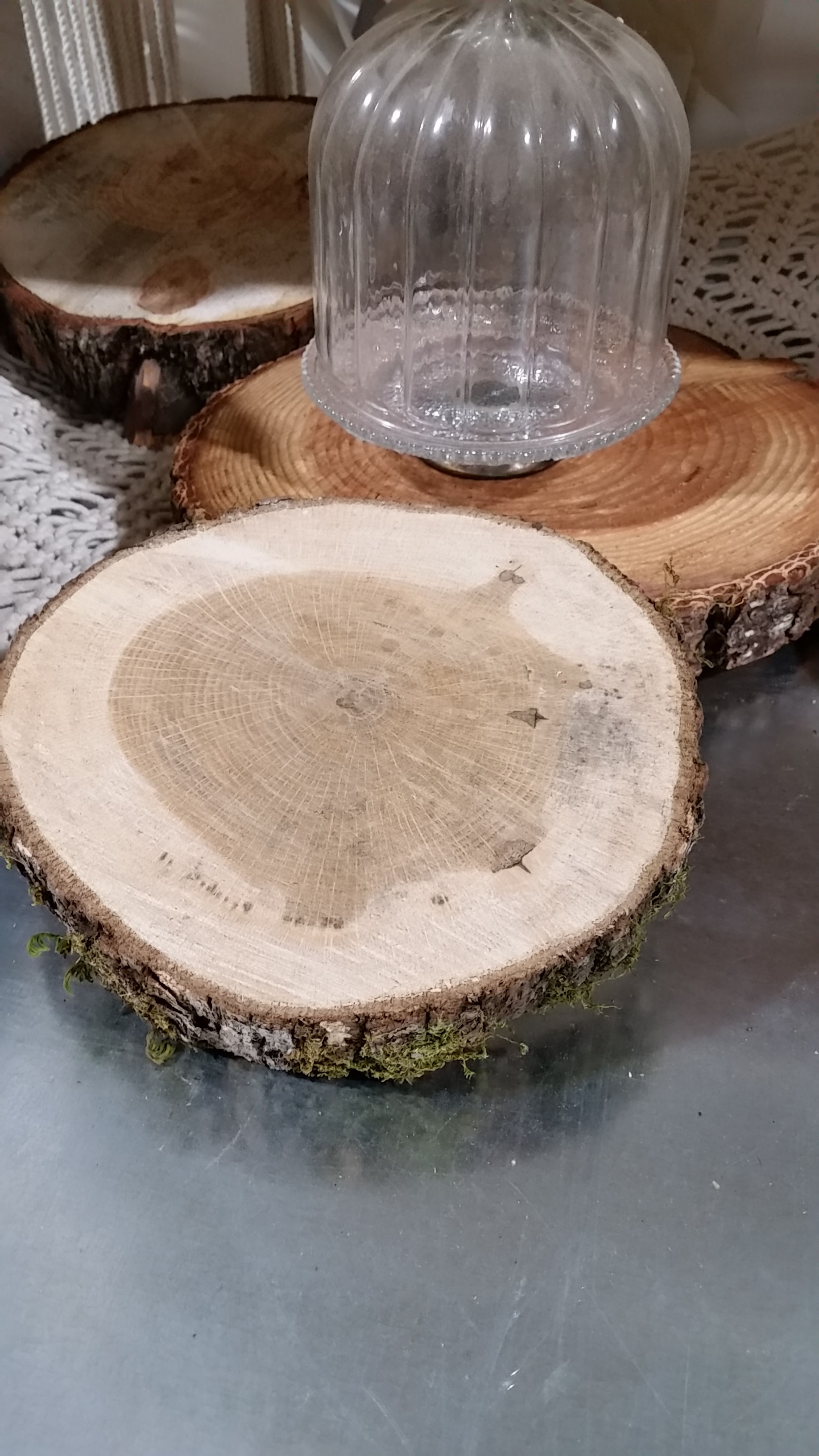 Wood Round - Rough Log Small - Danner and Soli Event Rental