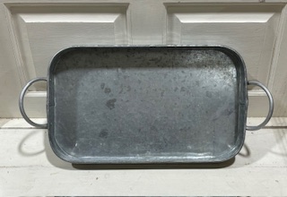 Tray - Galvanized Rectangle Small - Danner and Soli Event Rental