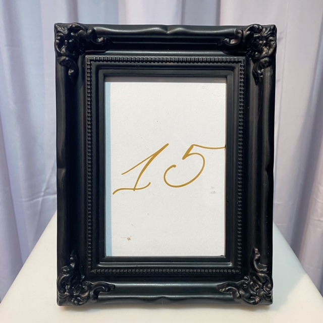 Picture Frame : Baroque, Black - 8" x 6"