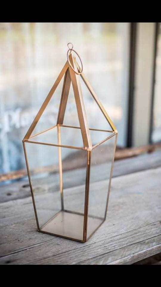 v335 copper triangular lantern large - For the Love of Pete – Salem, Oregon