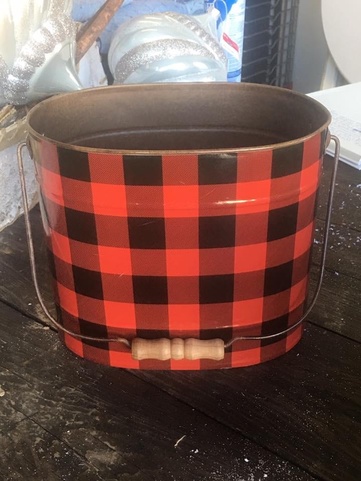 D734 Buffalo Plaid Bucket - For the Love of Pete – Salem, Oregon
