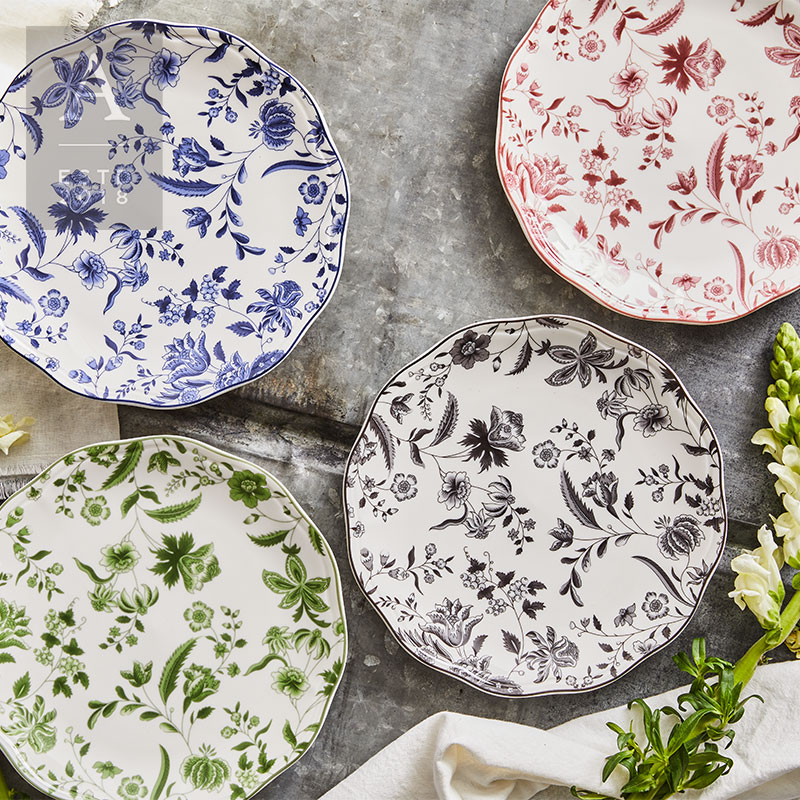 Carter Floral Salad Plate - Rose | Showit Blog