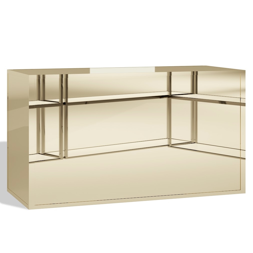 Gold Avenue 6' Straight Bar with Gold Metal Insert - Eventology