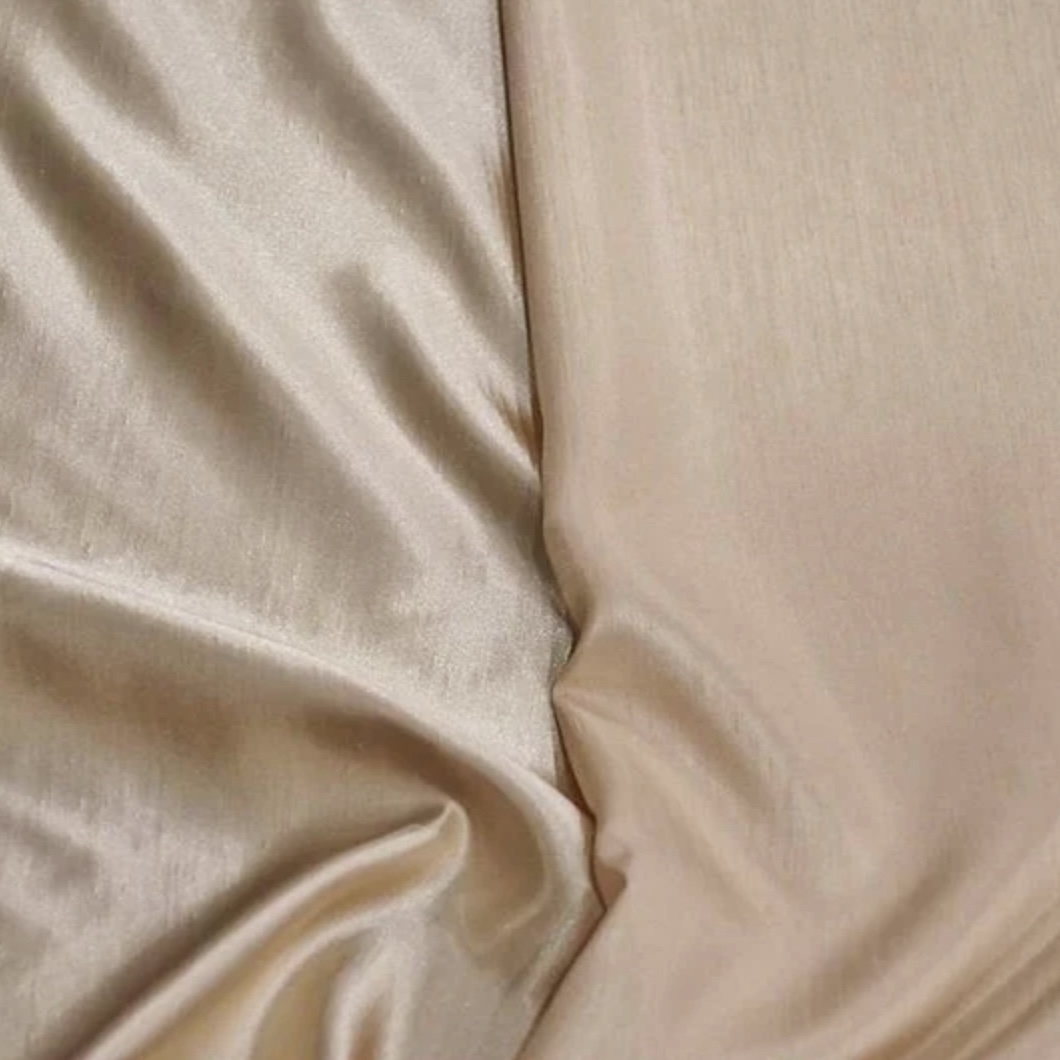 Shantung Satin (Reversible) in Champagne - Eventology