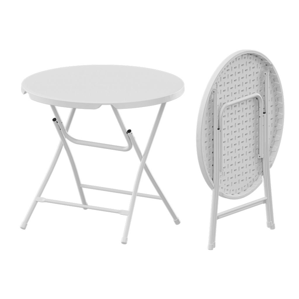 80cm round trestle table - Found Collective