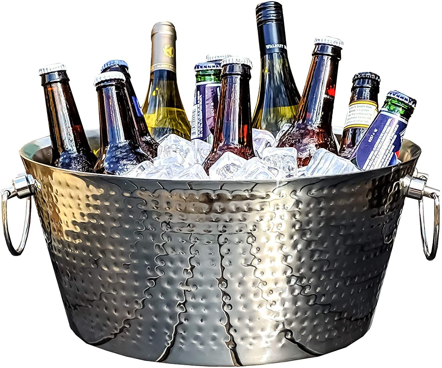 Hammered Metal Beverage Tub - The Panacea Collective