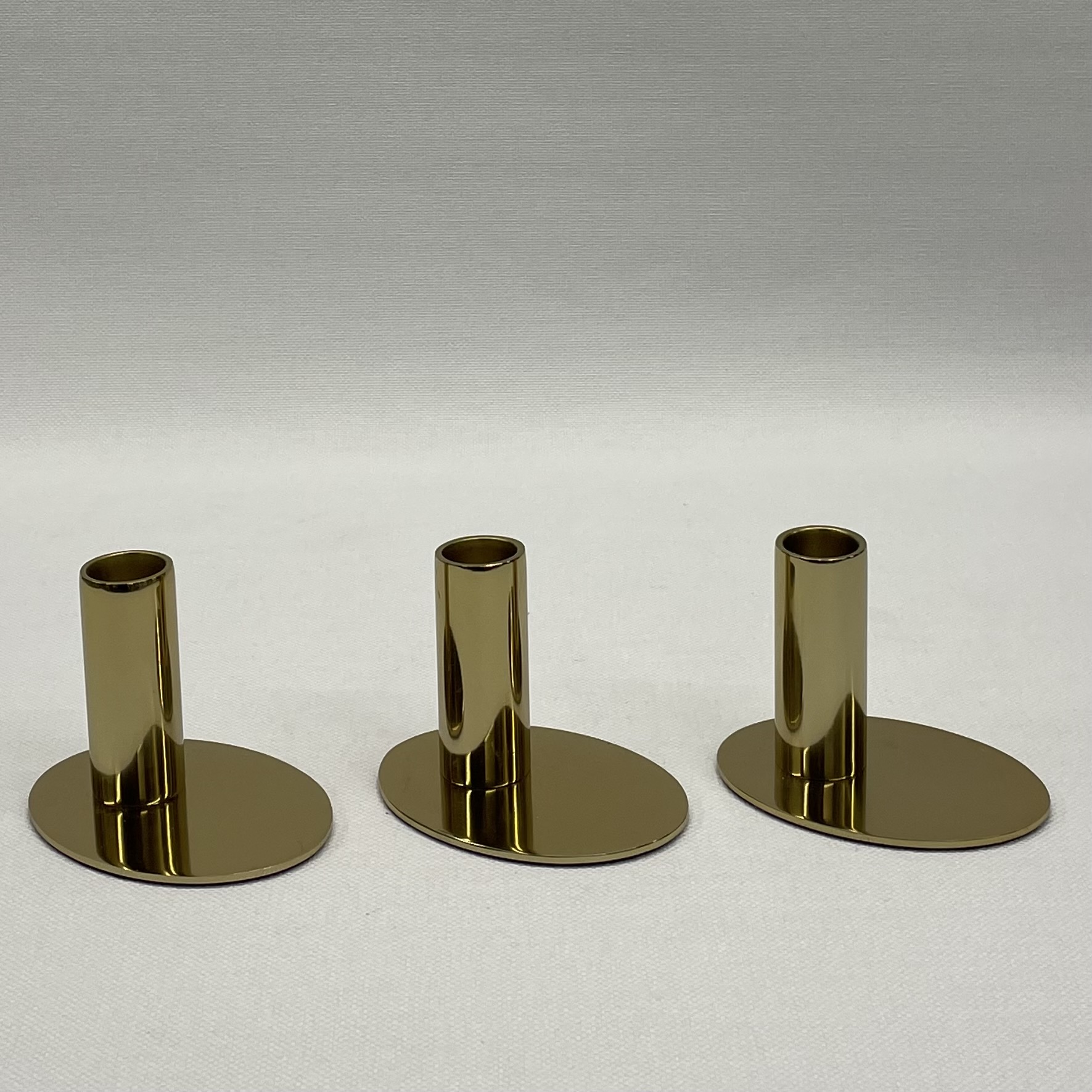 Brass Candle Stand with Oval Base - A Doozy