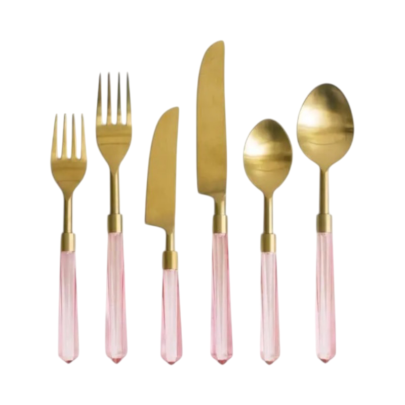 Acrylic Flatware Collection (Blush) | Tailored Events | Event Rental ...