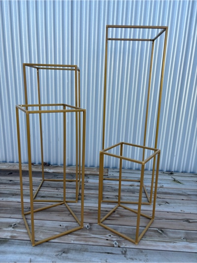 Gold Display Stand - Medium - Valley Weddings & Events
