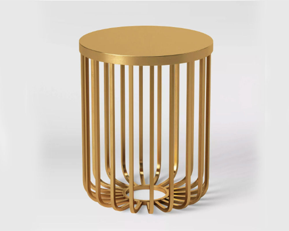 Gold Cage Side Table – Lily & Cane