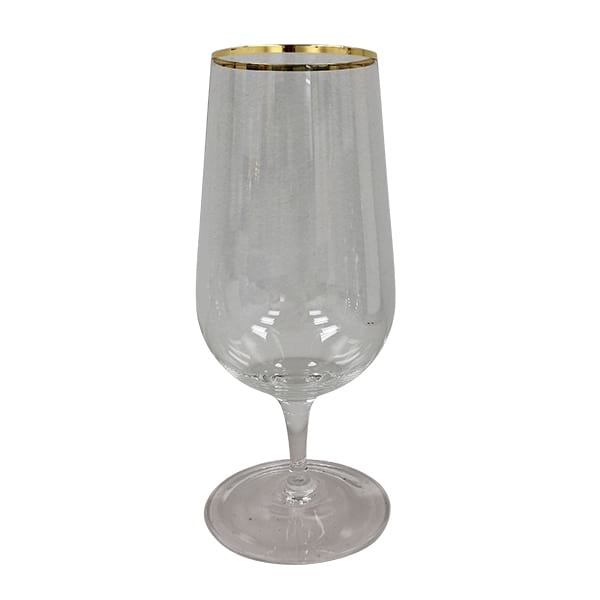 Gold Rim Water Goblet - White GloveWhite Glove